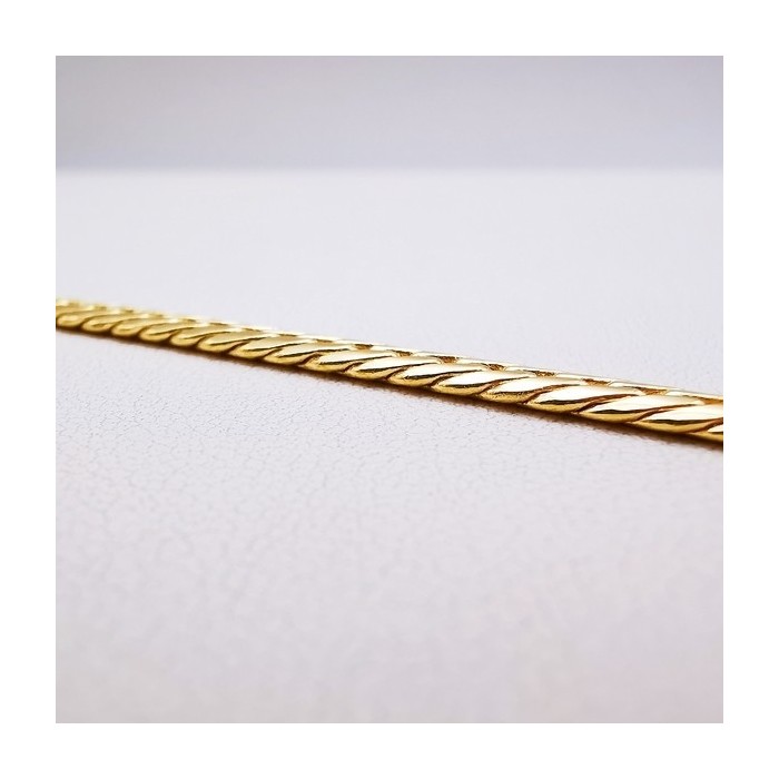 Bracelet Maille Anglaise Or Jaune 750 - 18 carats