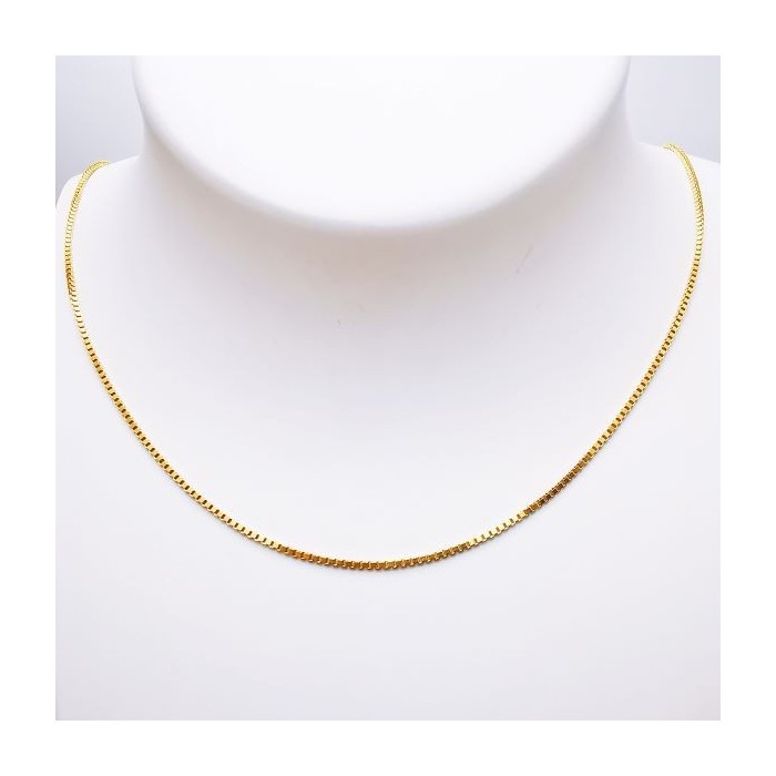 Chaîne 45 cm Or Jaune 750 - 18 carats Maille Vénitienne 3.50 grammes
