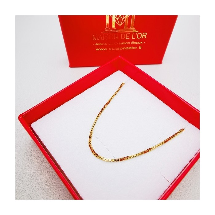 Chaîne 45 cm Or Jaune 750 - 18 carats Maille Vénitienne 3.50 grammes