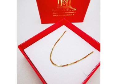 Chaîne 45 cm Or Jaune 750 - 18 carats Maille Vénitienne 3.50 grammes