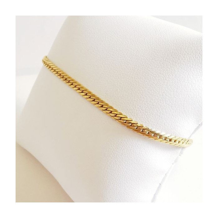 Bracelet Maille Anglaise Or Jaune 750 - 18 carats