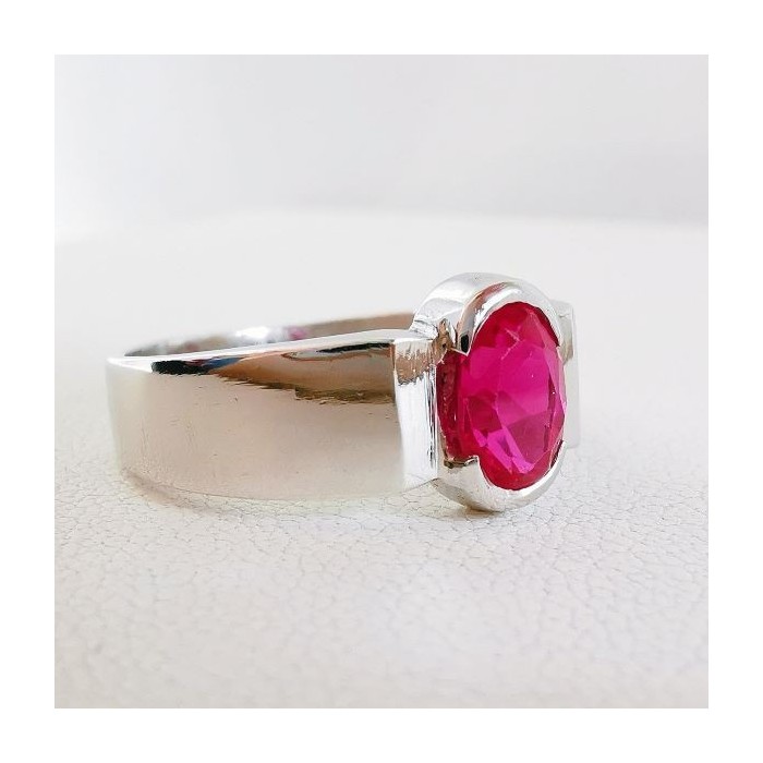 Bague Rubis Argent