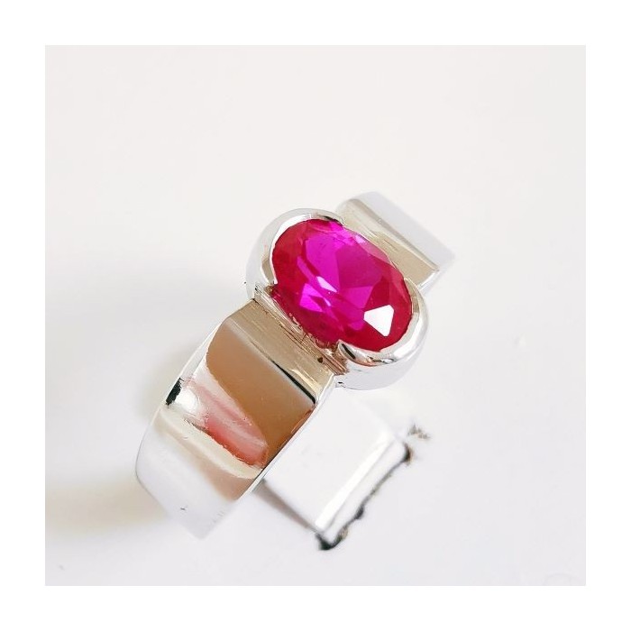 Bague Rubis Argent